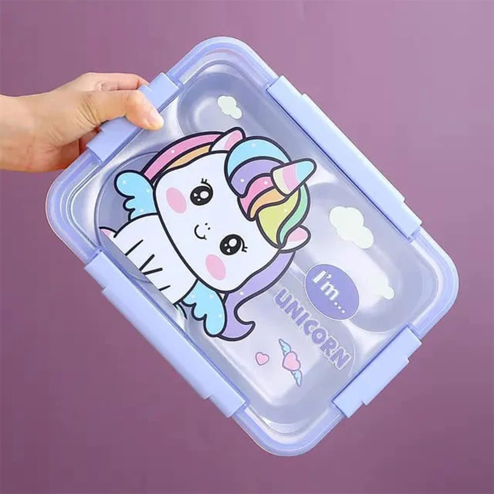 Unicorn 4 Containers Lunch Box - Kidsclue